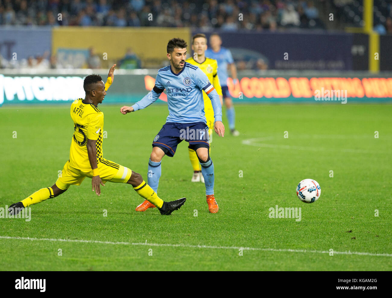Harrison Afful (25) of Columbus Crew defends during MLS Cup semifinal ...