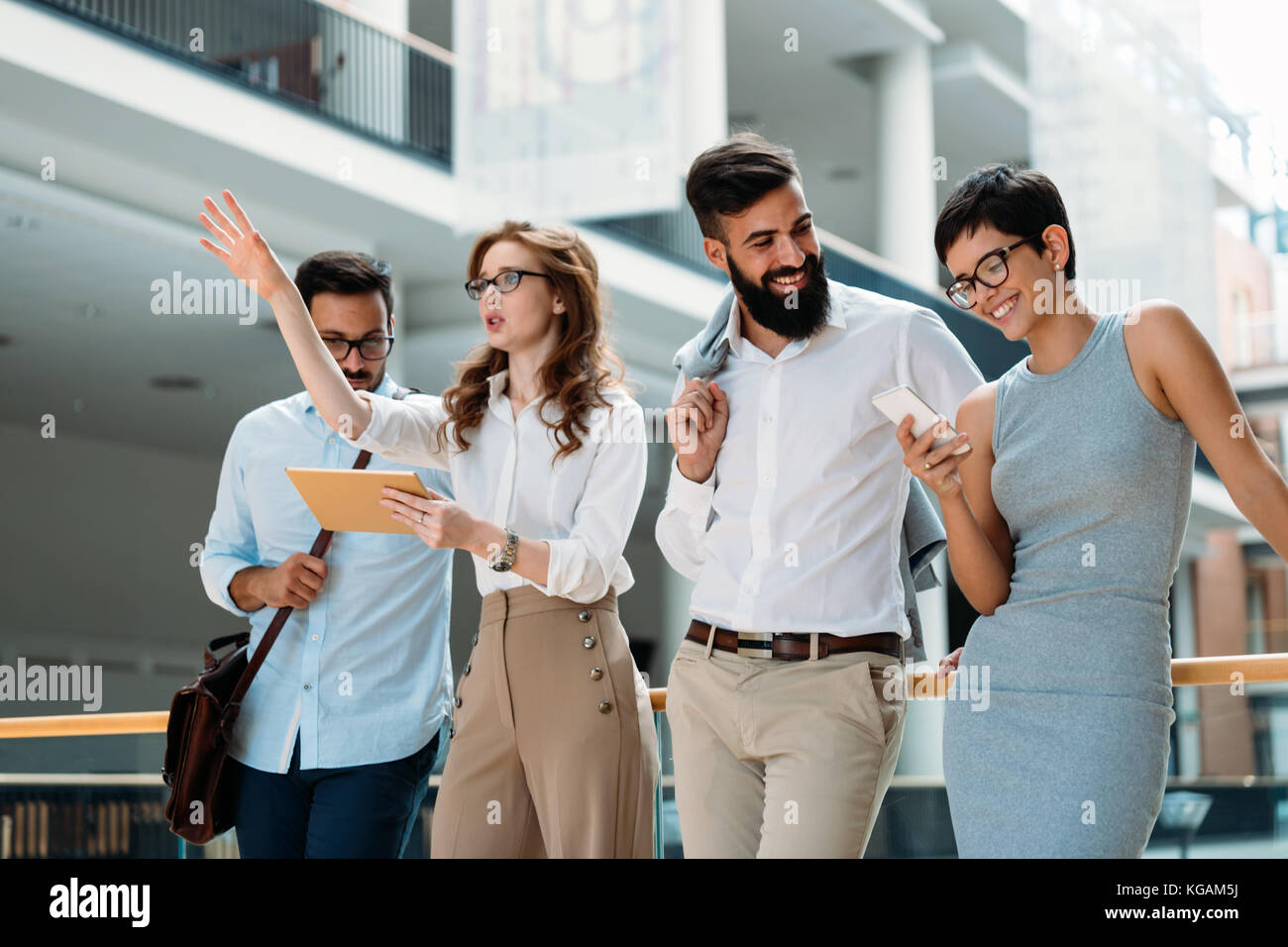 Portrait of businesspeople having free time from work Stock Photo - Alamy
