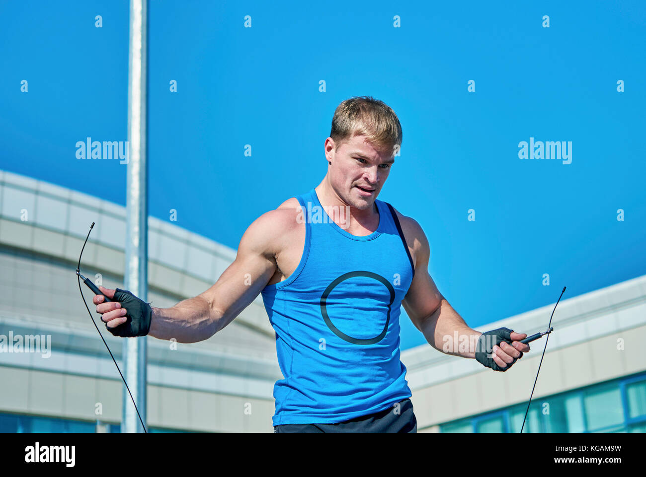 Male athlete studio front hi-res stock photography and images - Alamy