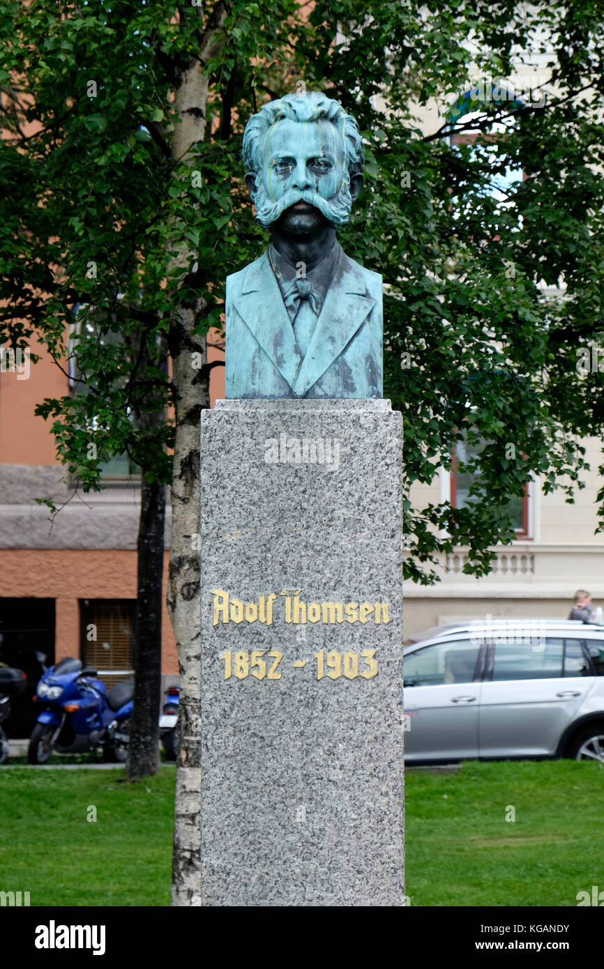 Norway,Tromso,Adolf Thomsen Statue Stock Photo - Alamy