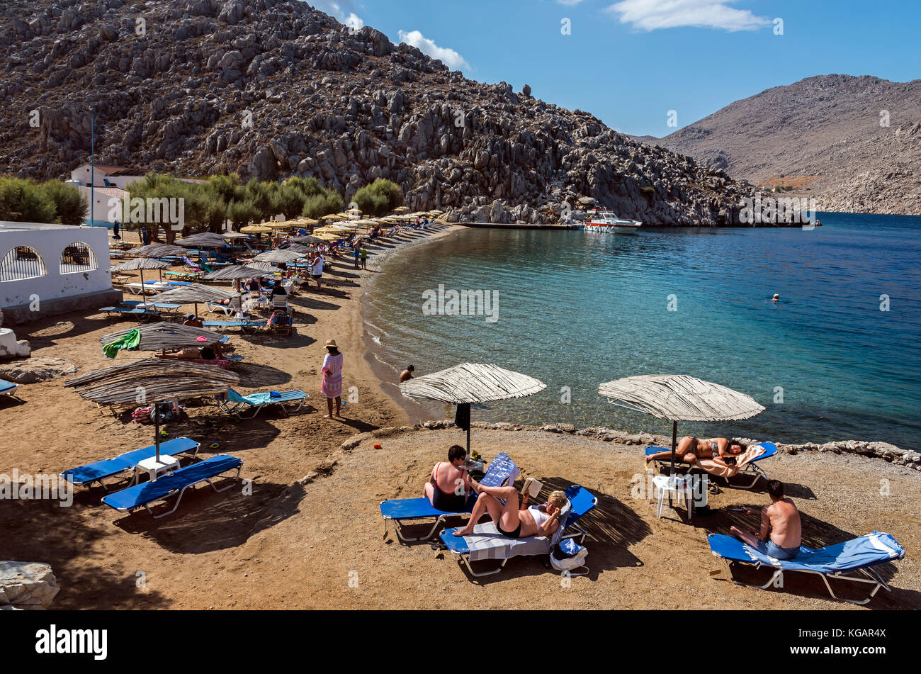 St nicholas beach symi greek hi-res stock photography and images - Alamy