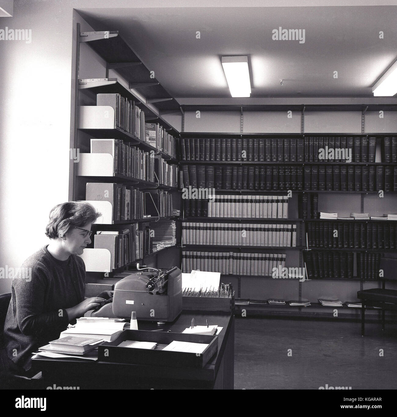 1960s woman secretary hi-res stock photography and images - Alamy