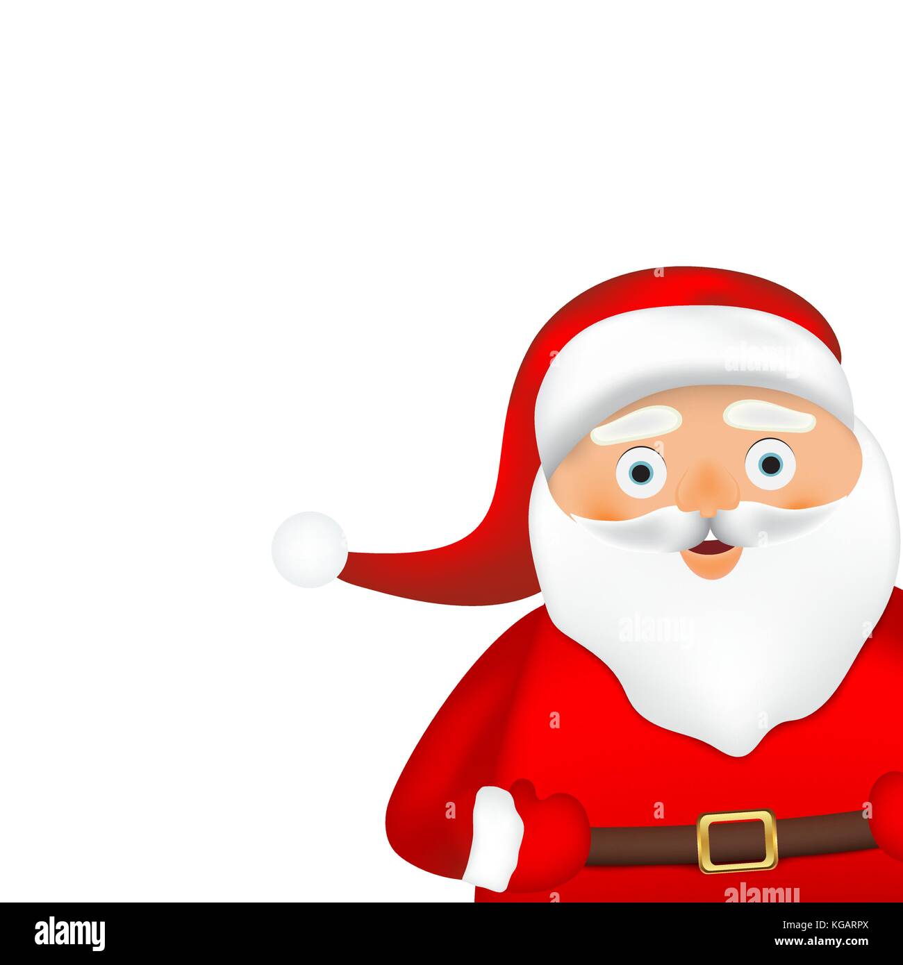 Santa Claus on a white background Stock Vector Image & Art - Alamy