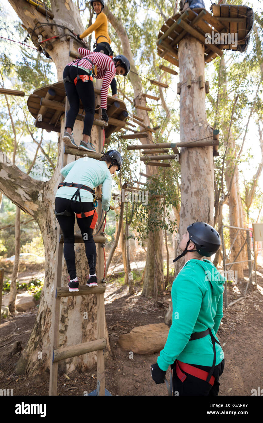 Friends climbing the stairs hi-res stock photography and images - Alamy