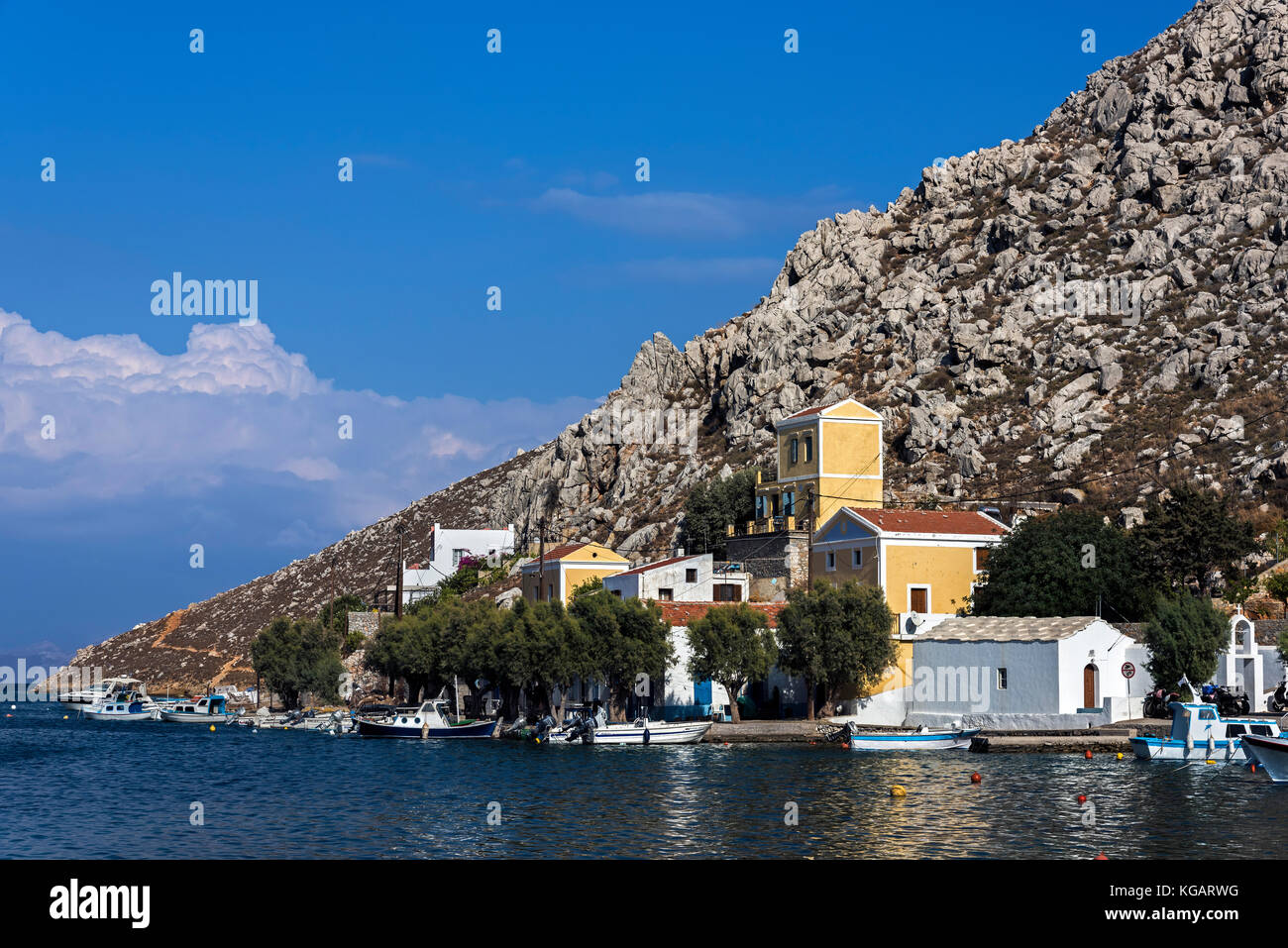 Pedi Bay, Symi Stock Photo - Alamy
