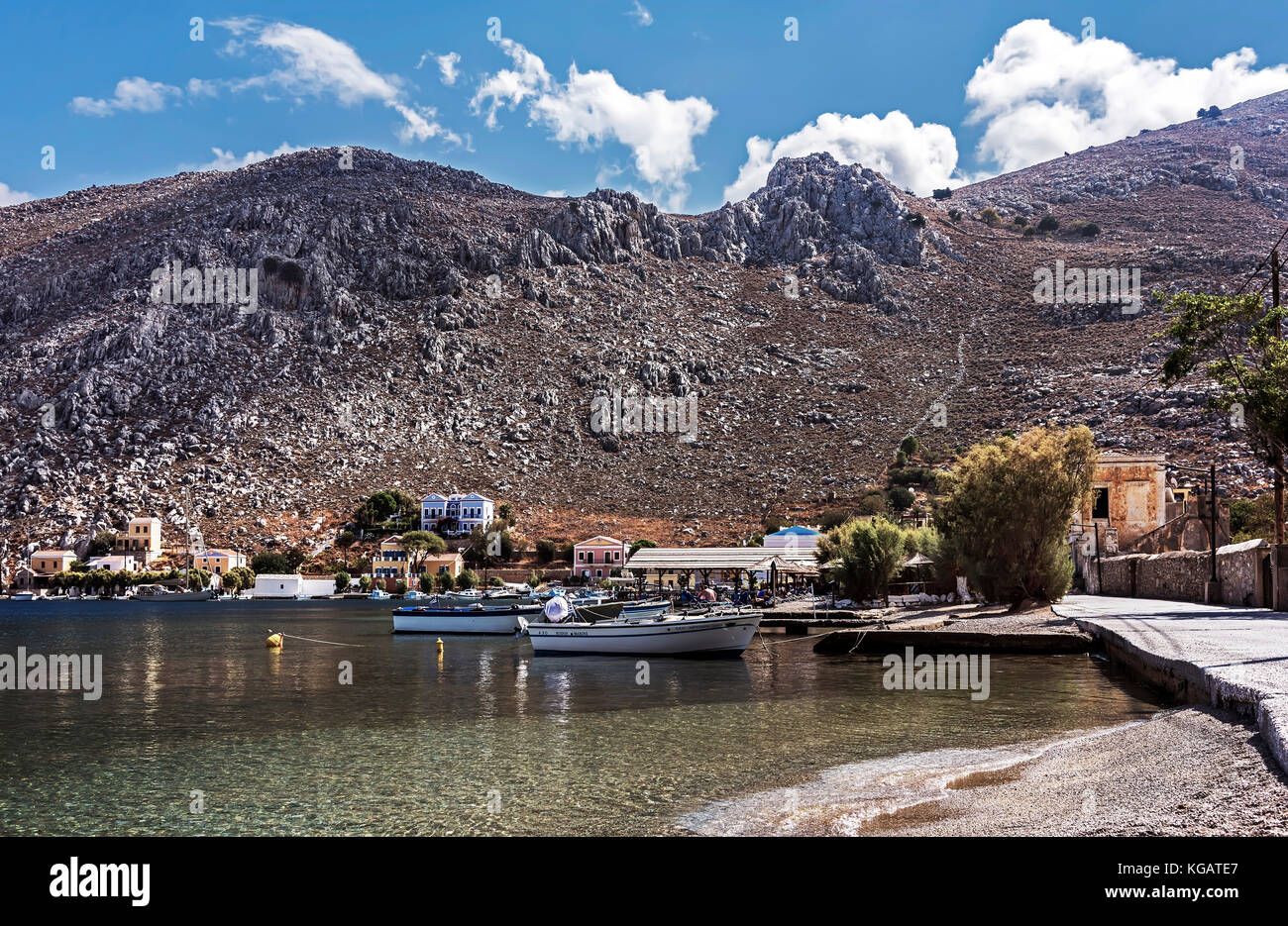 Pedi Bay, Symi Stock Photo - Alamy