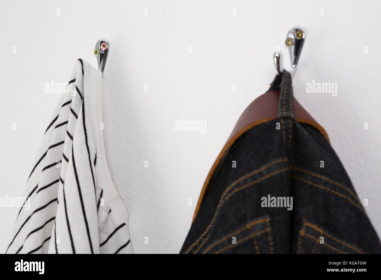 Shirt hanging on hook hi-res stock photography and images - Alamy
