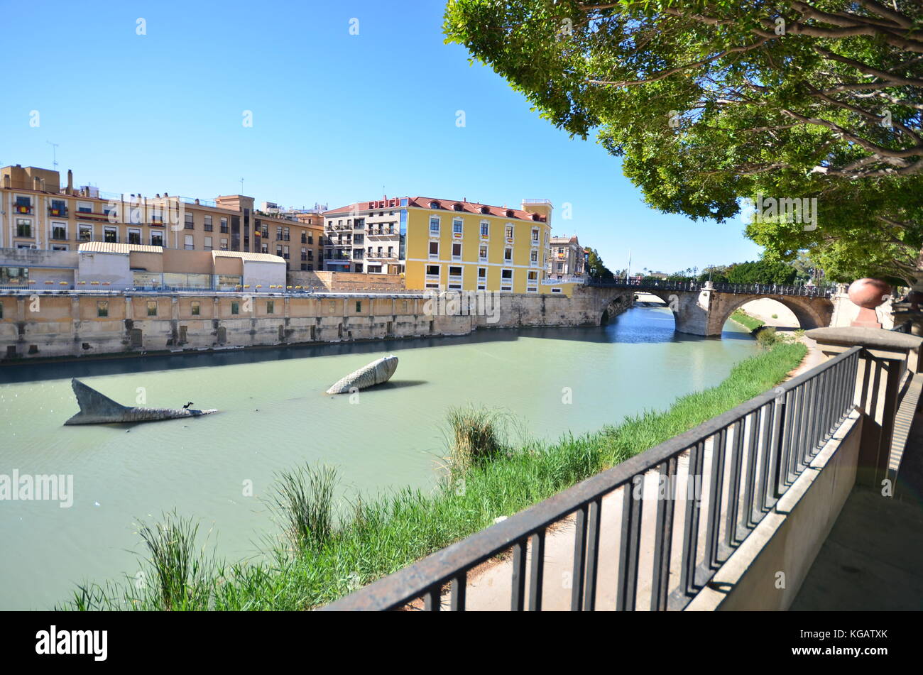 Rio Segura and Murcia, Spain Stock Photo - Alamy