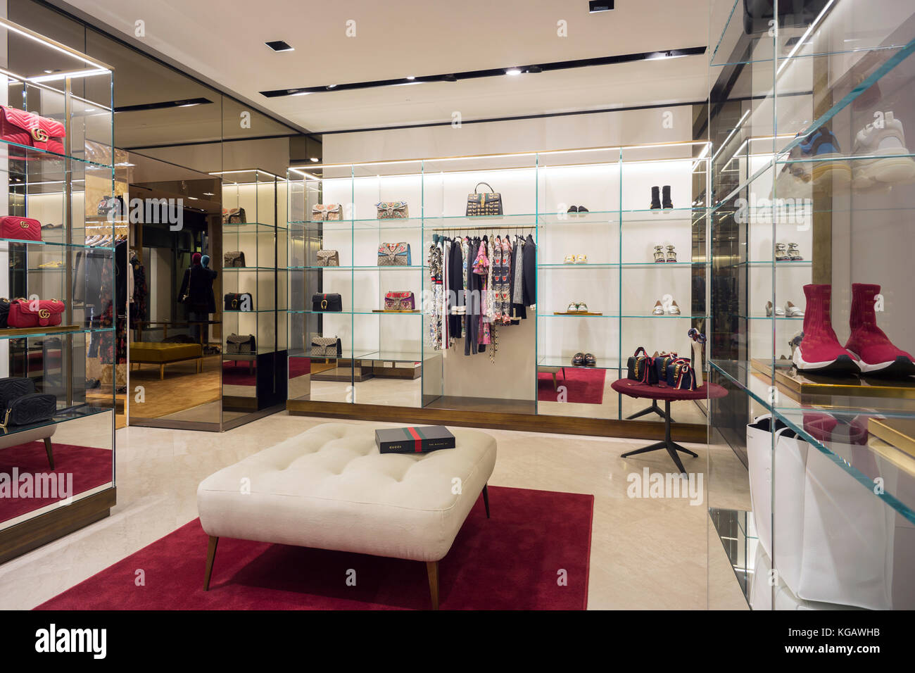 Interior of a fashion store in Italy Stock Photo - Alamy
