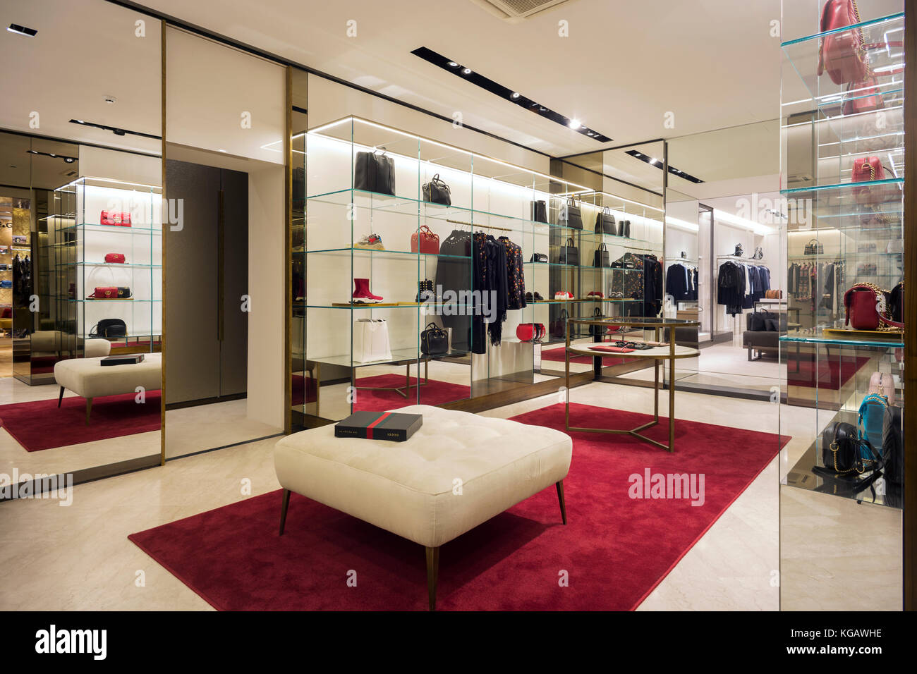 Interior of a fashion store in Italy Stock Photo - Alamy