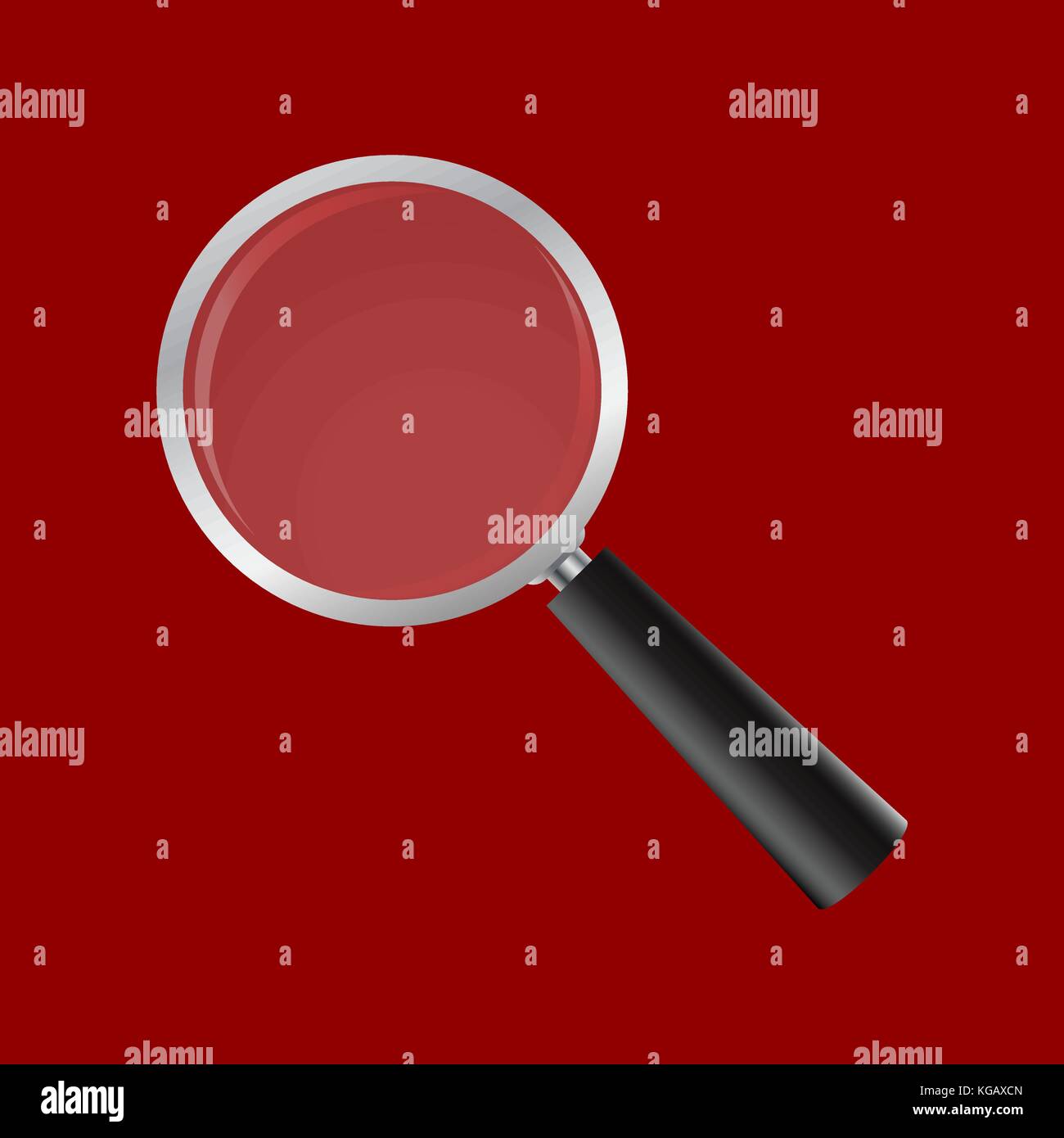 Magnifying glass on a white background. realistic magnifi Stock Vector ...