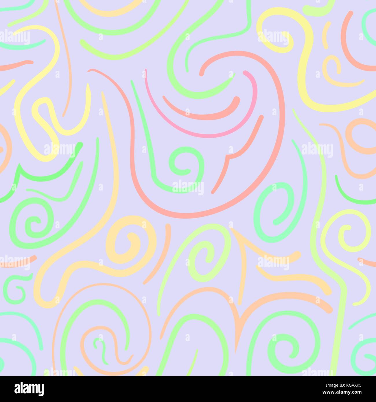 abstract vector colored swirls seamless pattern Stock Vector Image ...