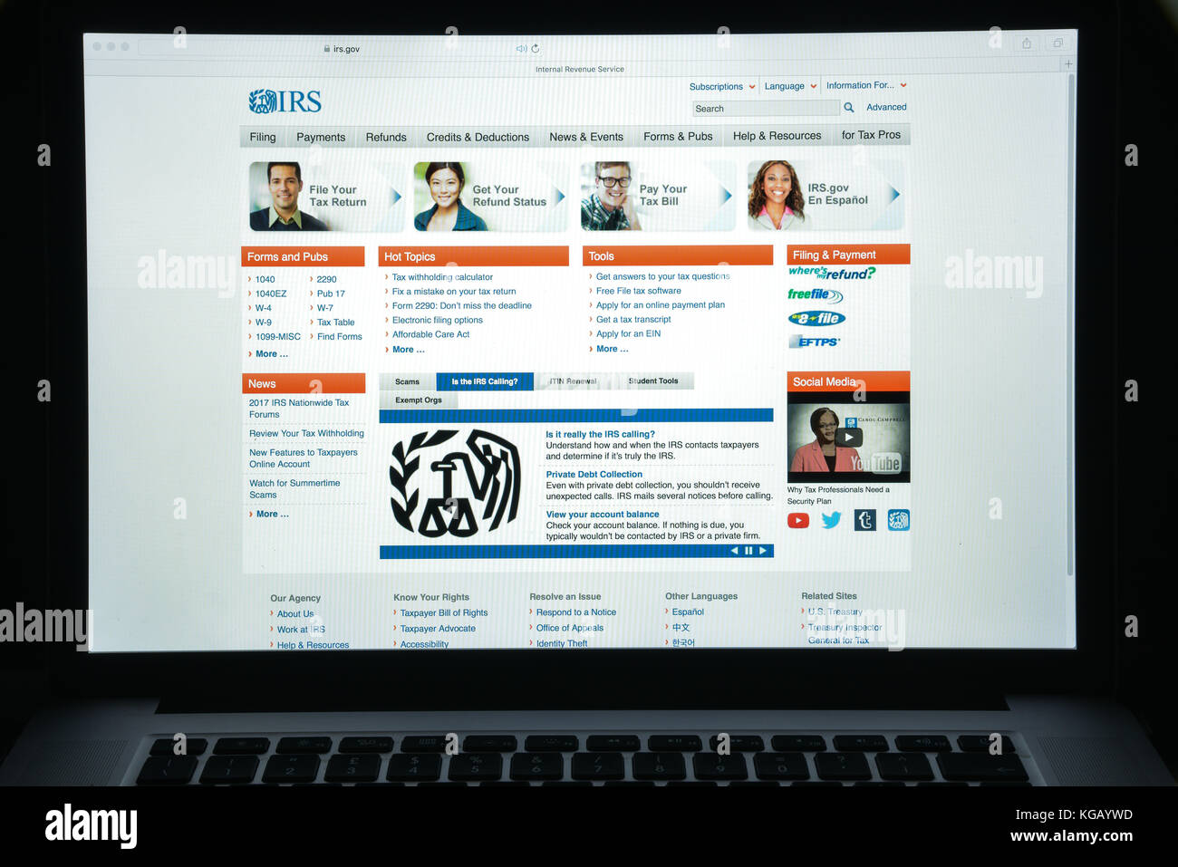 Irs logo hi-res stock photography and images - Alamy