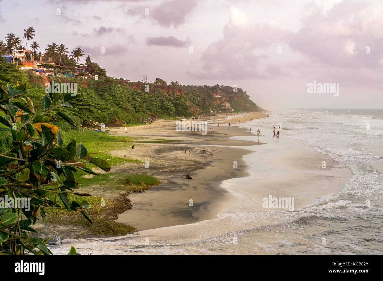Varkala beach scenery hi-res stock photography and images - Alamy