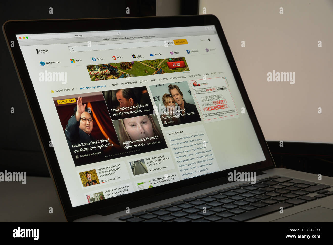 Msn homepage hi-res stock photography and images - Alamy