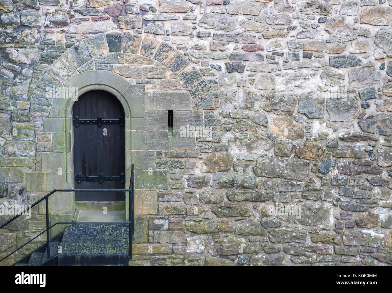 Arched doorway in medieval stone hi-res stock photography and images ...