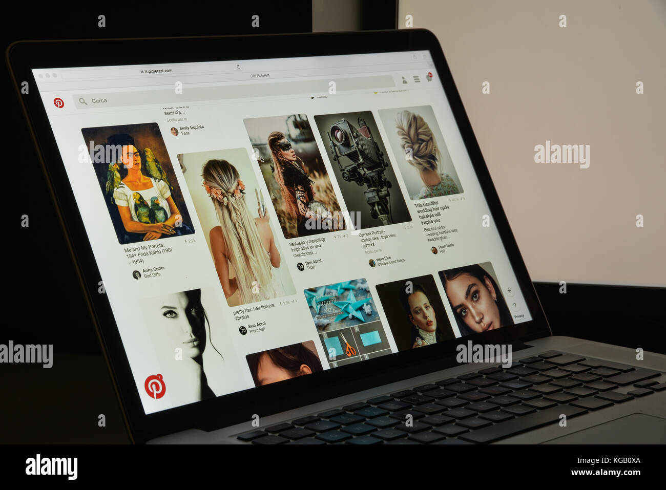 Milan, Italy - August 10, 2017: Pinterest website homepage. Pinterest ...