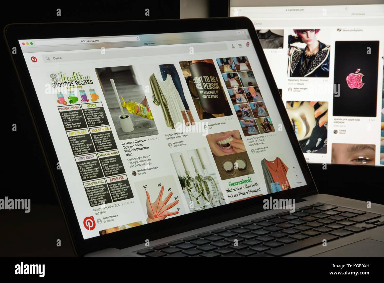 Milan, Italy - August 10, 2017: Pinterest website homepage. Pinterest ...