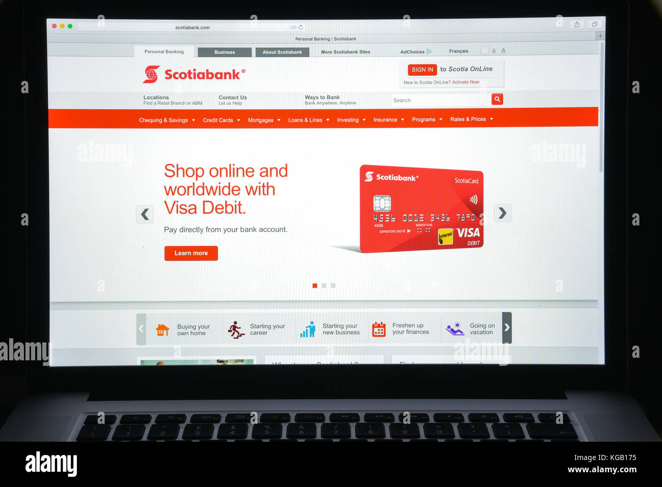 Scotiabank icon hi-res stock photography and images - Alamy