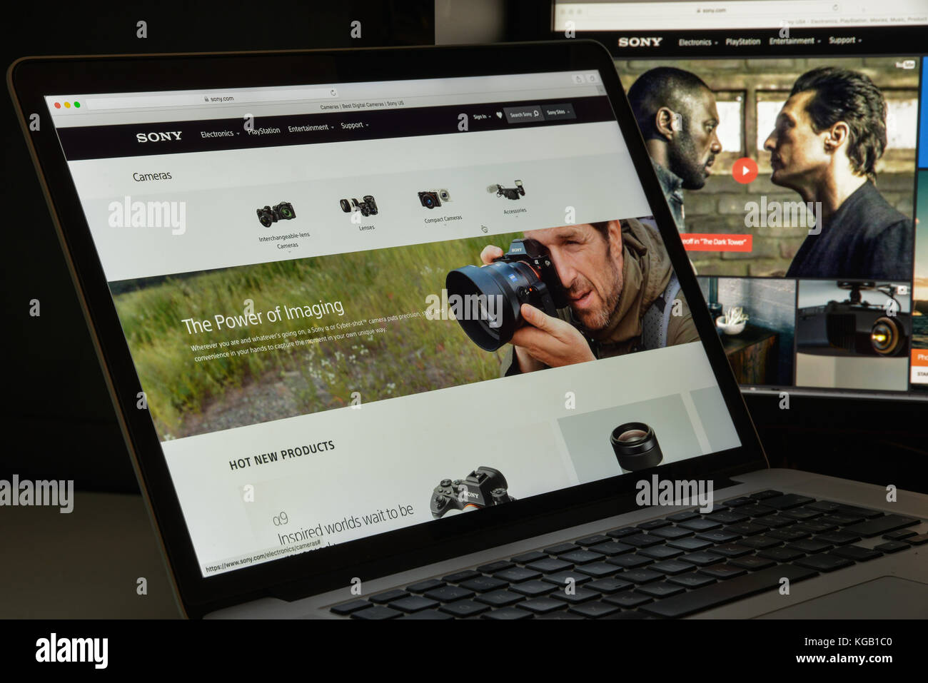 Milan, Italy - August 10, 2017: Sony website homepage. It is a Japanese ...