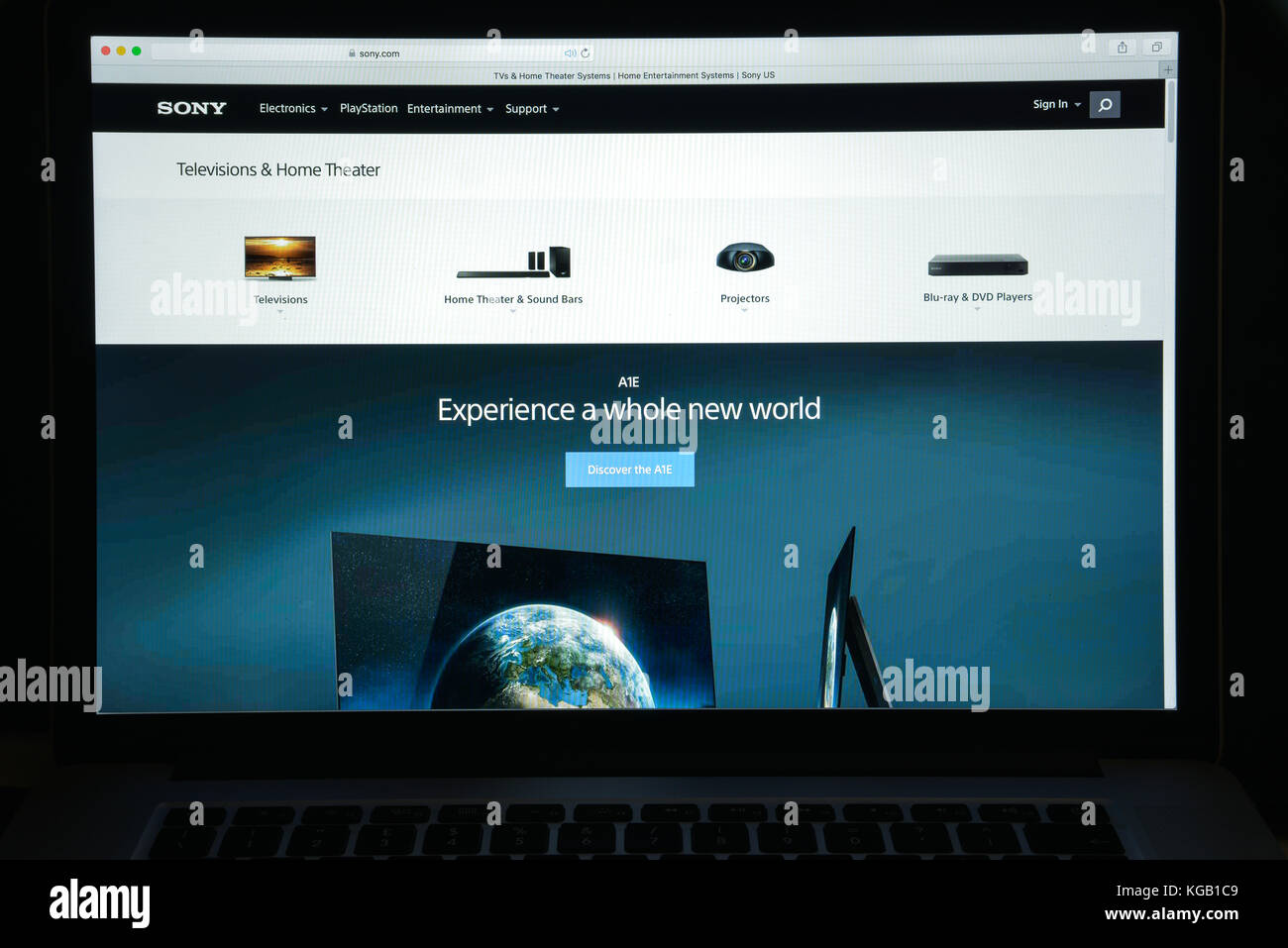 Milan, Italy - August 10, 2017: Sony website homepage. It is a Japanese ...