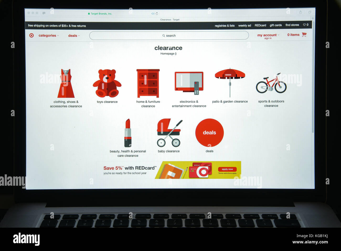 Milan, Italy - August 10, 2017: Target.com website homepage. Target.com ...