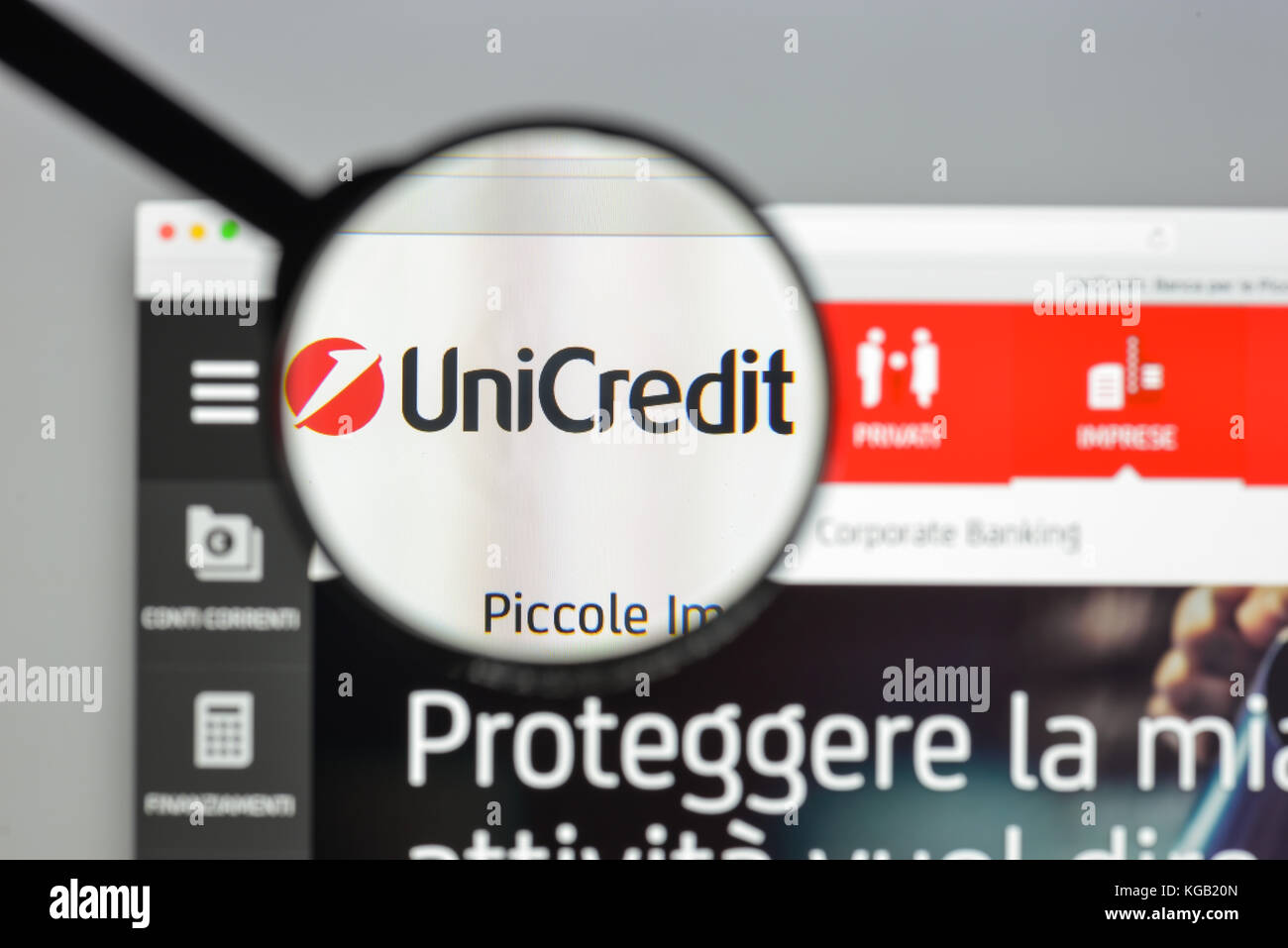 Unicredit branch italy hi-res stock photography and images - Alamy