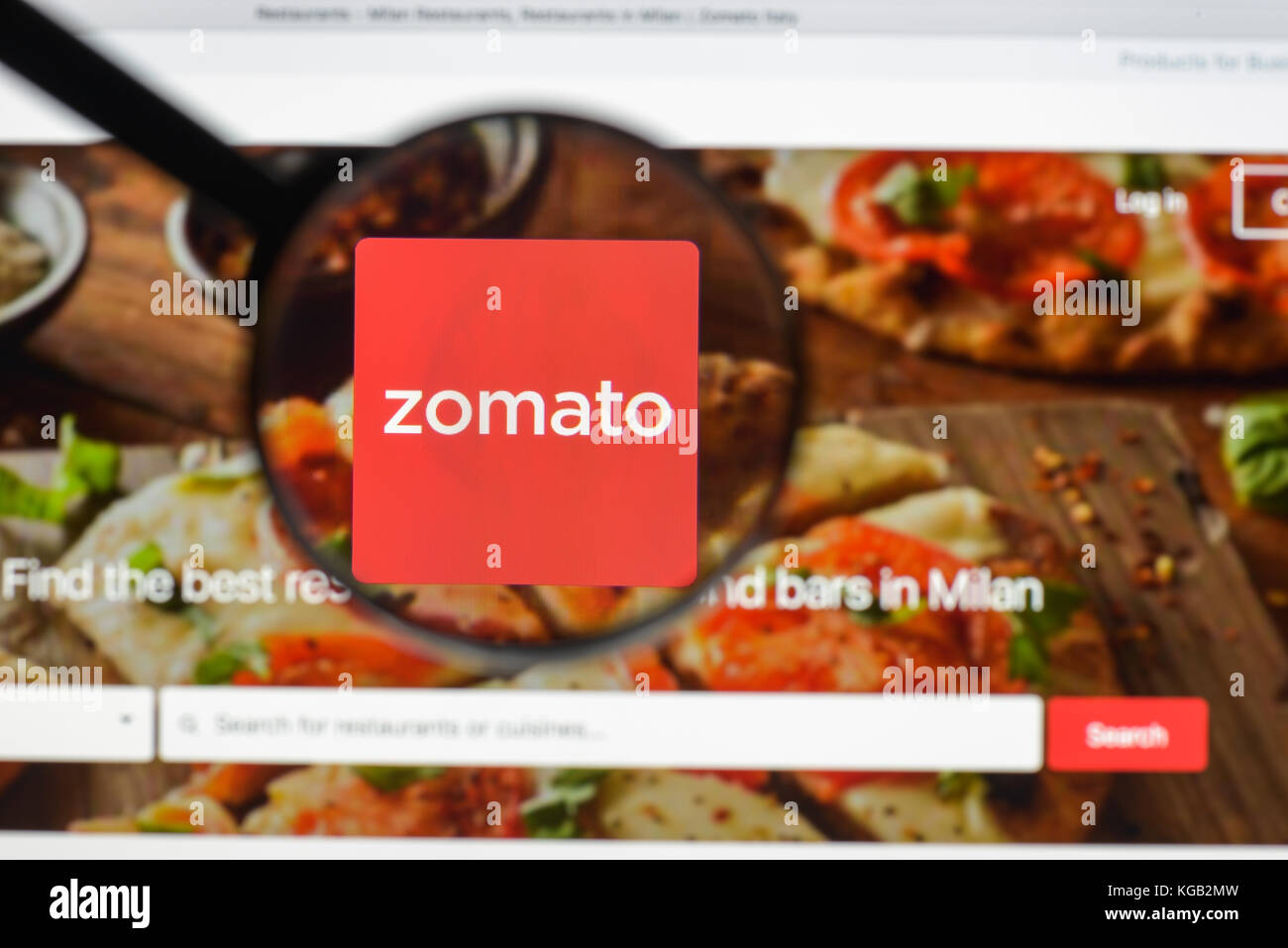Zomato logo hi-res stock photography and images - Alamy