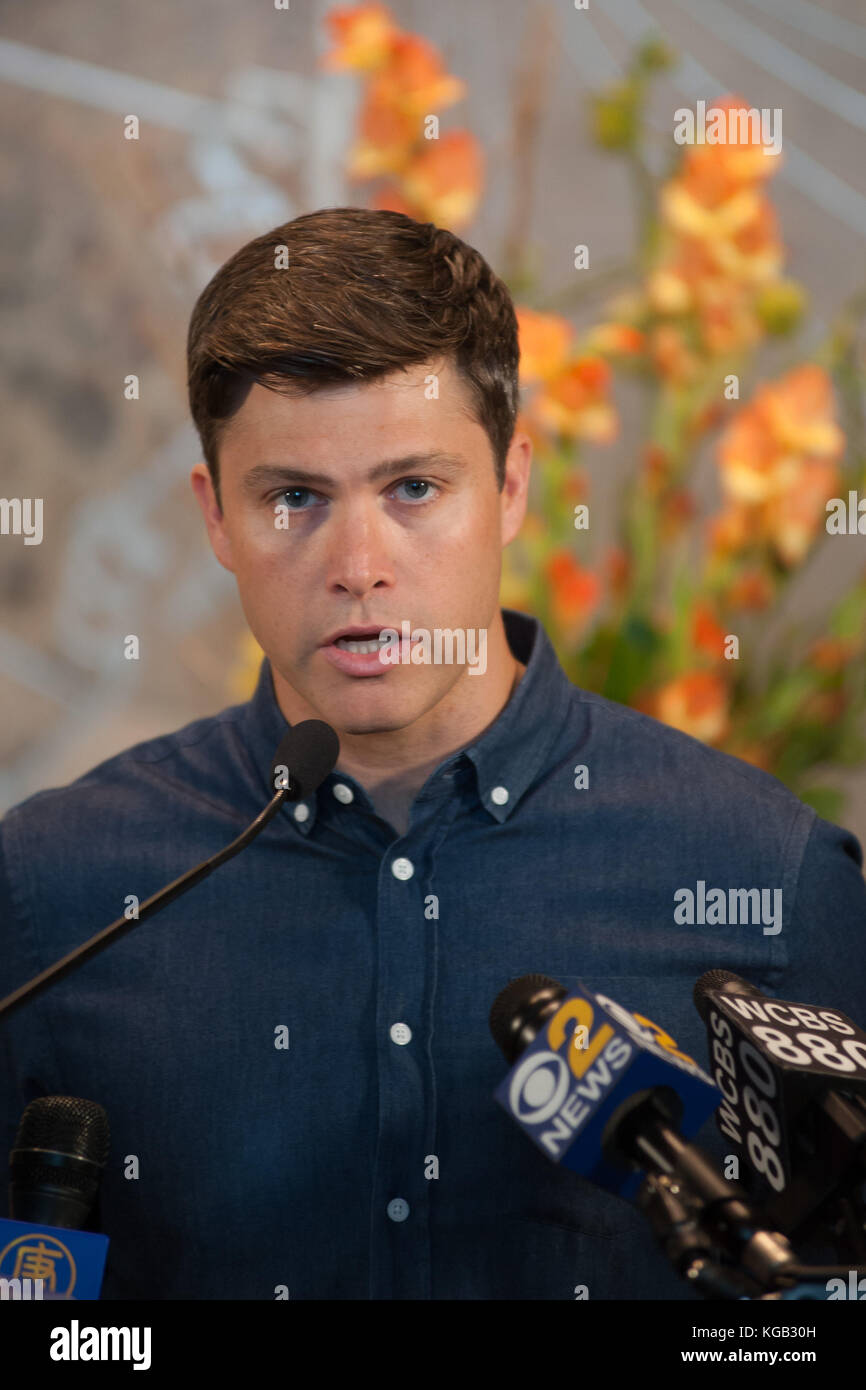 Colin Jost Lights The Empire State Building In Honor Of Answer The Call Day Featuring: Colin ...