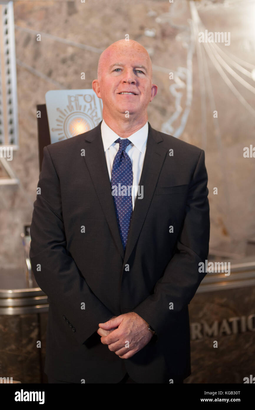 Colin Jost Lights The Empire State Building In Honor Of Answer The Call Day Featuring: James O ...