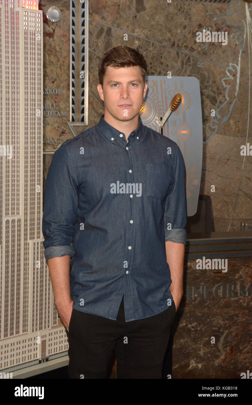 Colin Jost Lights The Empire State Building In Honor Of Answer The Call Day Featuring: Colin ...