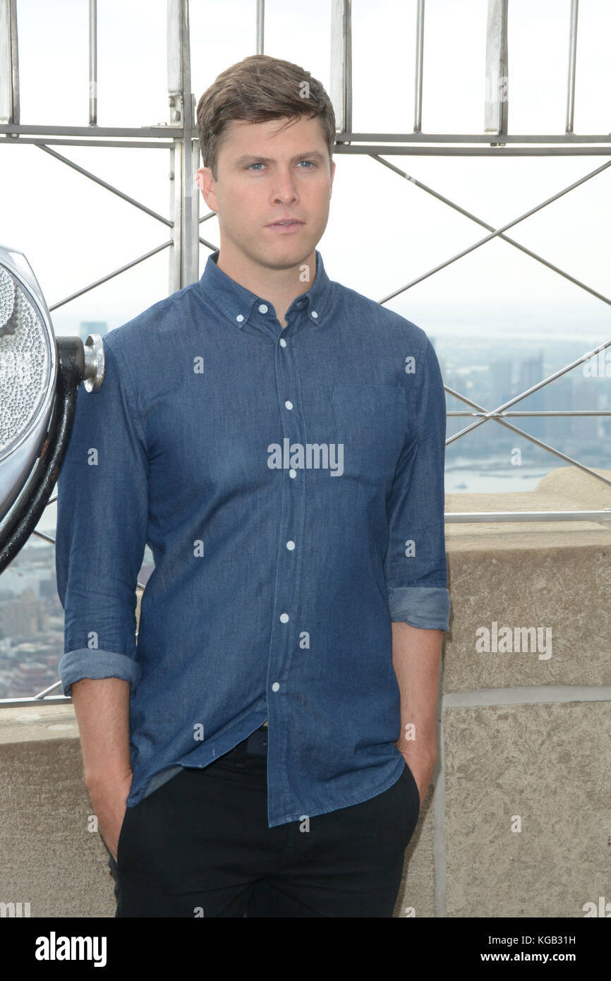 Colin Jost Lights The Empire State Building In Honor Of Answer The Call Day Featuring: Colin ...