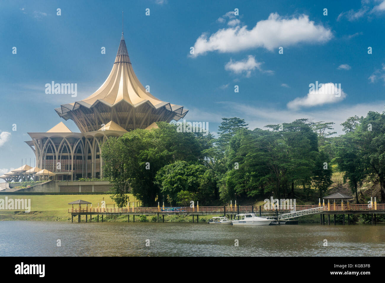 Building Across the river Stock Photo - Alamy