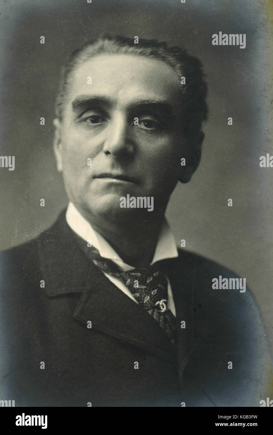 Italian stage actor Giovanni Emanuele Stock Photo - Alamy