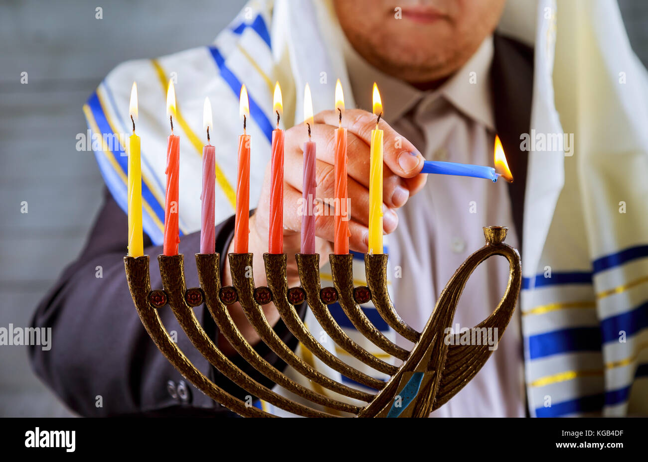 Jewish festival lights hi-res stock photography and images - Alamy