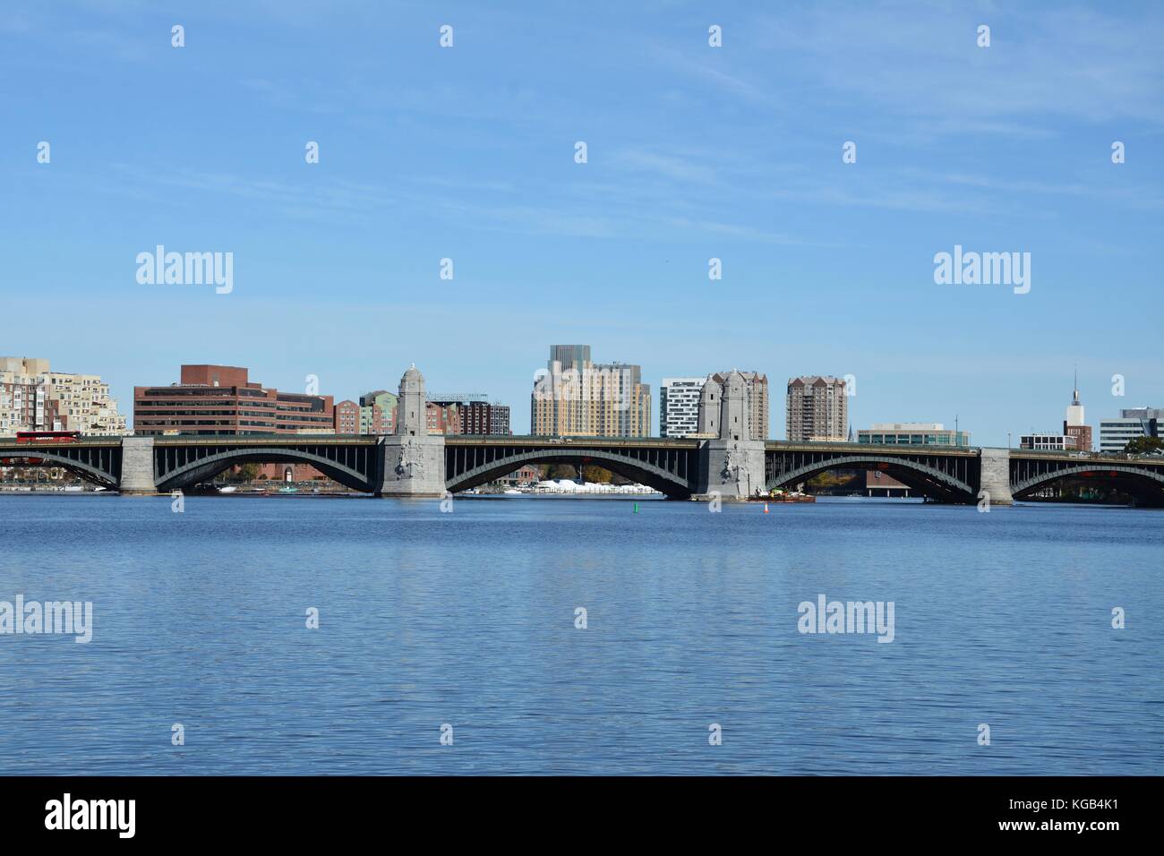 Sights around the Charles River in Boston, Massachusetts. Longfellow ...