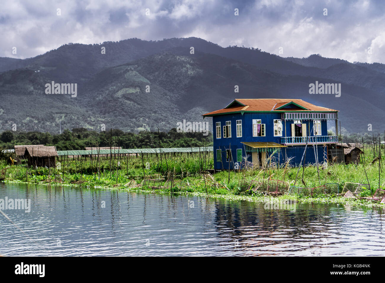 Day trip on Inle Lake Stock Photo - Alamy