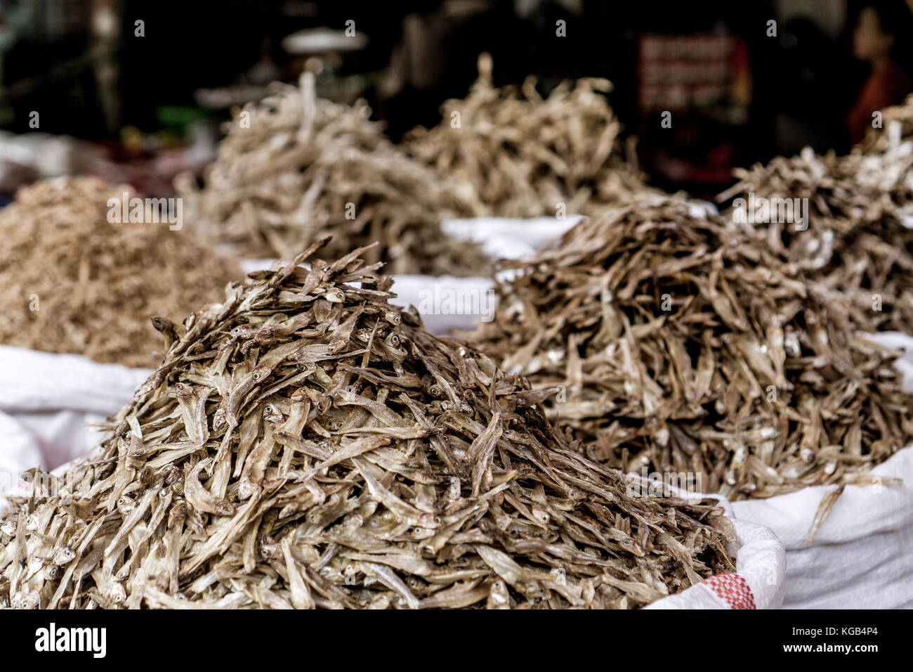 Myanmar dry fish market hi-res stock photography and images - Alamy
