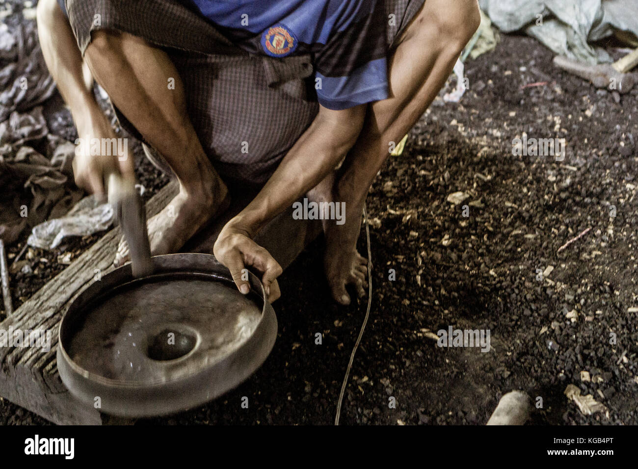 Mandalay, Myanmar - Gong making worksho (#1) where we bought our gong ...