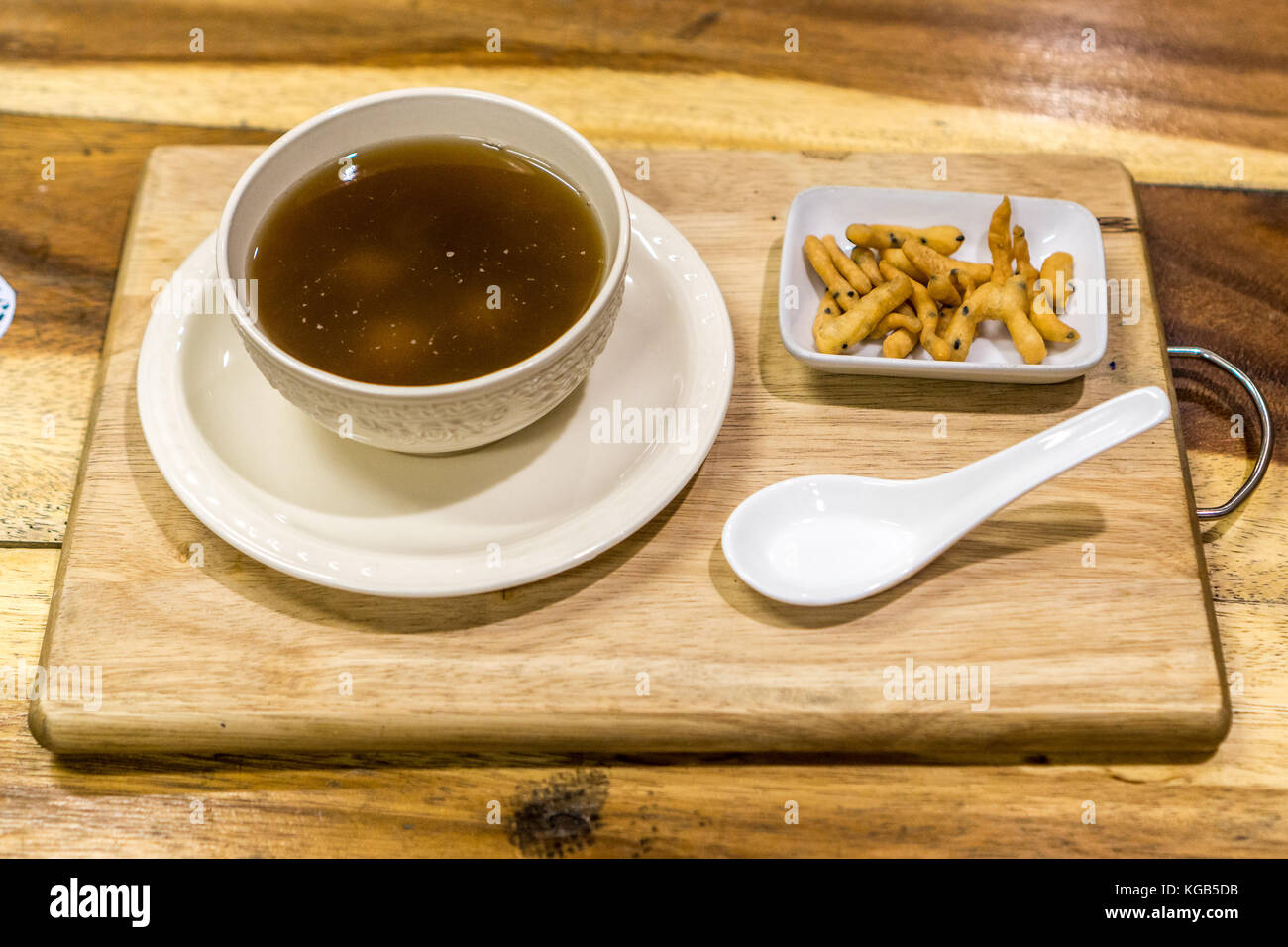 Chiang Rai, Thailand - ginger tea with rice balls Stock Photo - Alamy