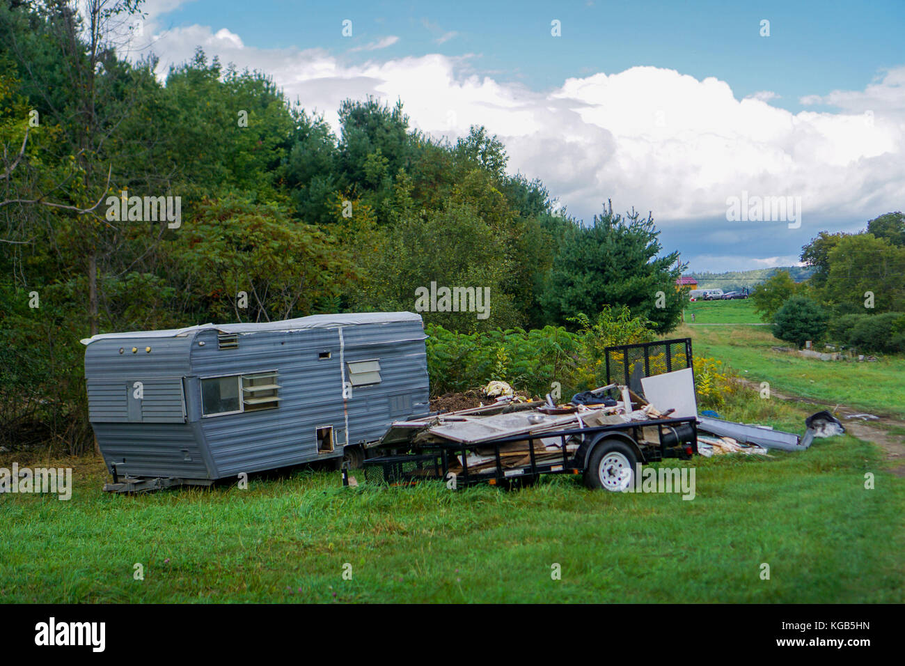 Broken down caravan hi-res stock photography and images - Alamy