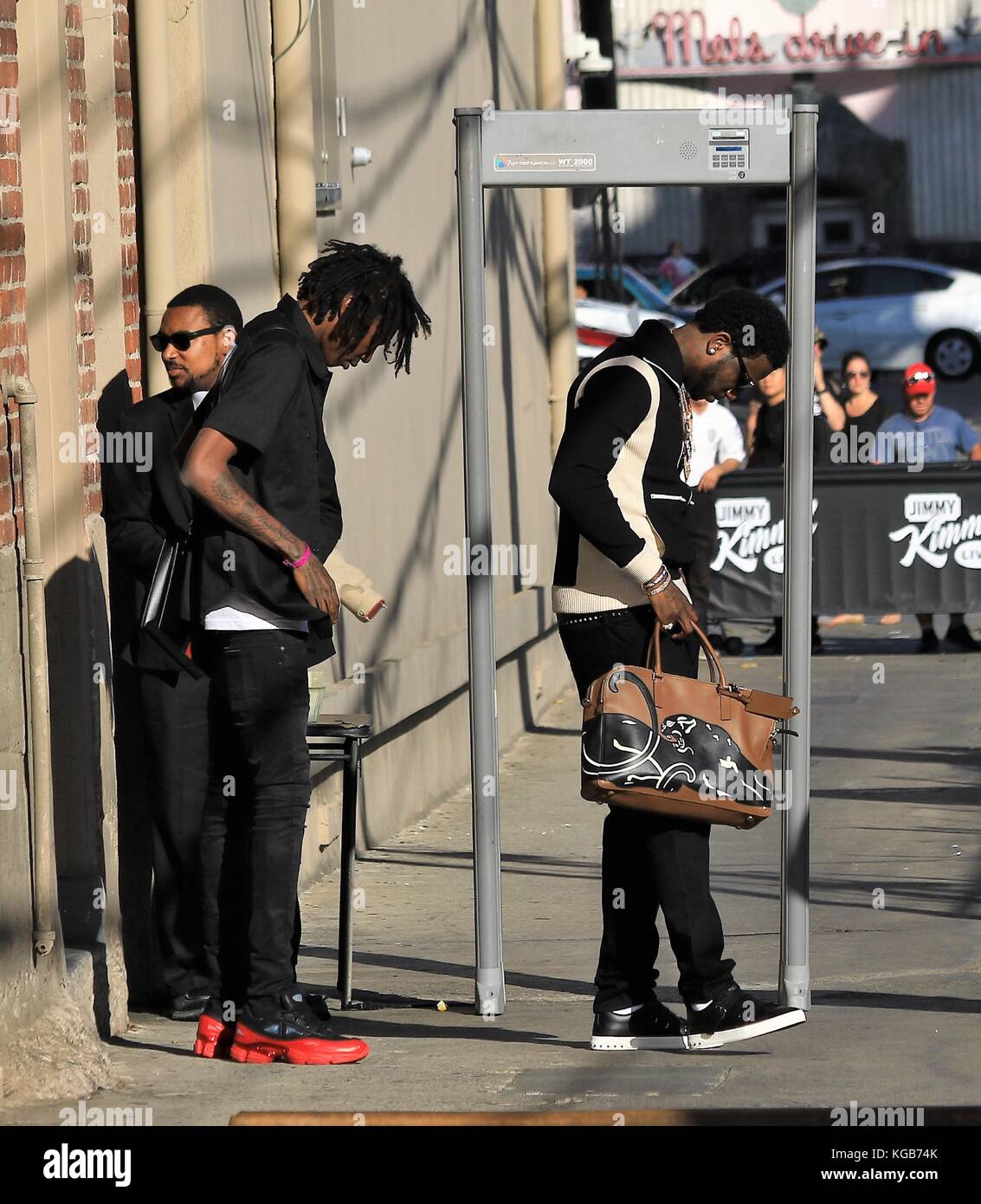 Celebrities at the Jimmy Kimmel Live! studios Featuring: Gucci Mane ...