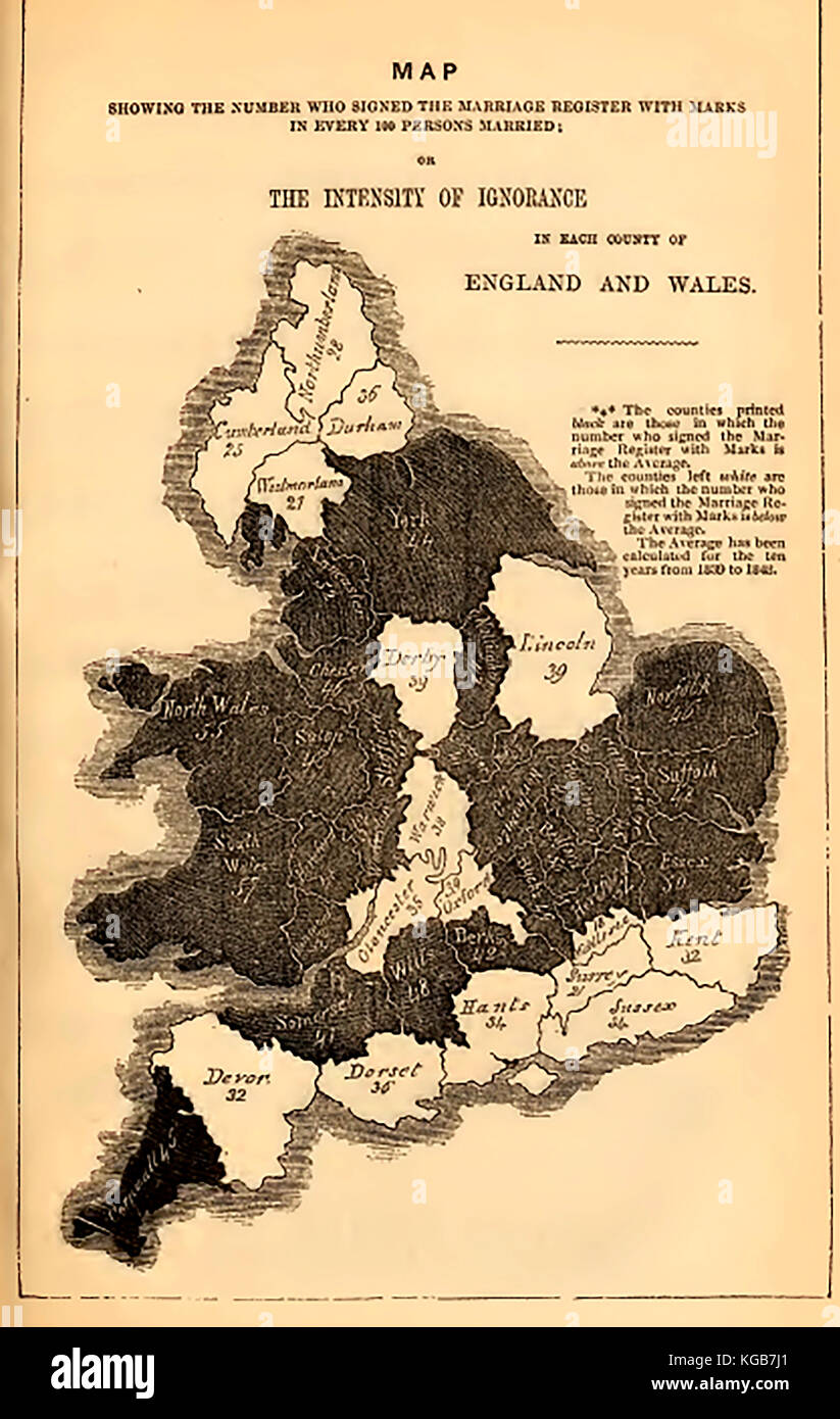 Map of england 1800s hi-res stock photography and images - Alamy