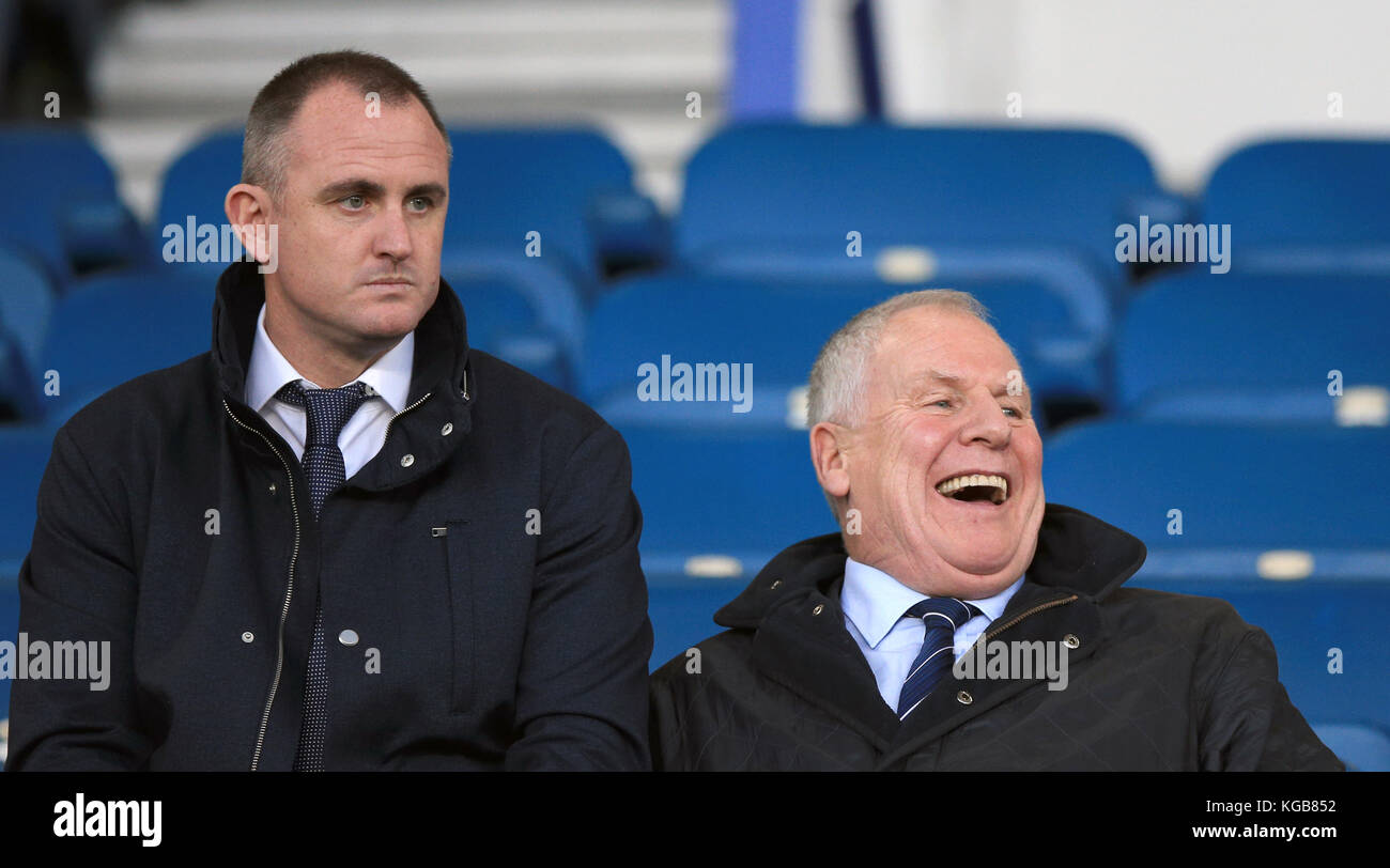 Joe Royle (right) and Everton academy coach Francis Jeffers during the ...