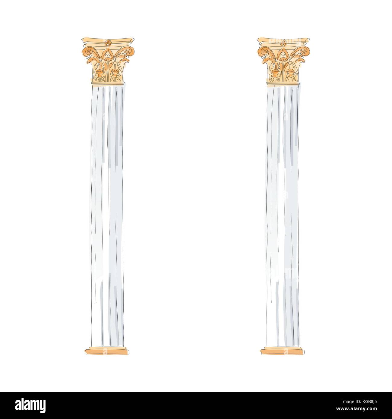 Ancient greece architecture paint Stock Vector Images - Alamy
