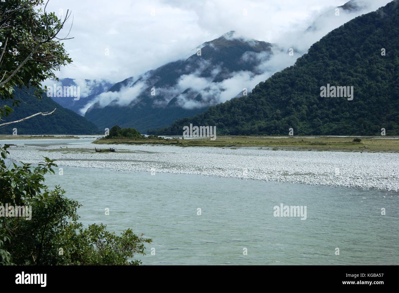 The Perth River near Whataroa, New Zealand Stock Photo - Alamy