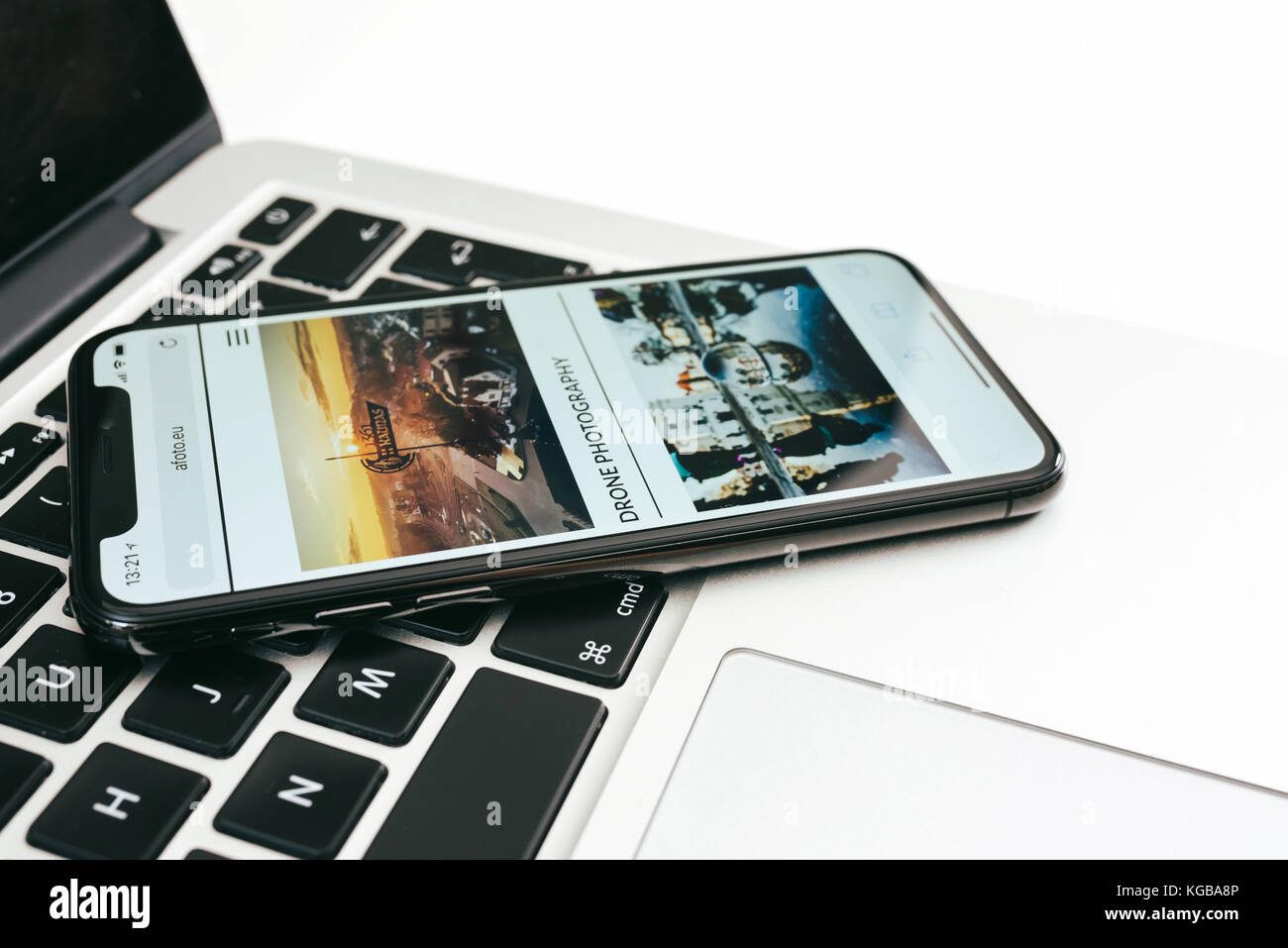 KAUNAS, LITHUANIA - NOVEMBER 05, 2017: New Apple Iphone X flagship ...