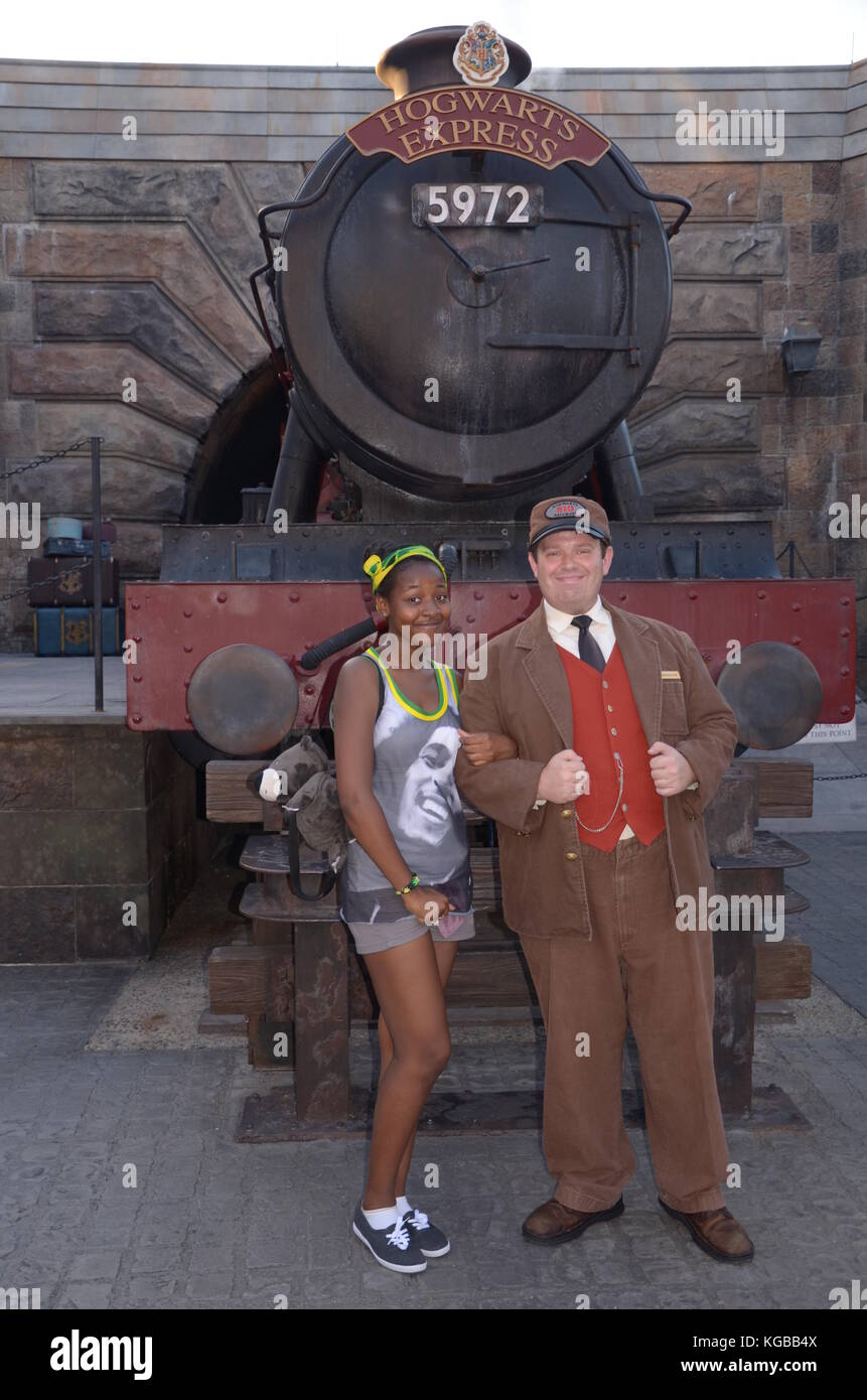 Girl train conductor hi-res stock photography and images - Alamy