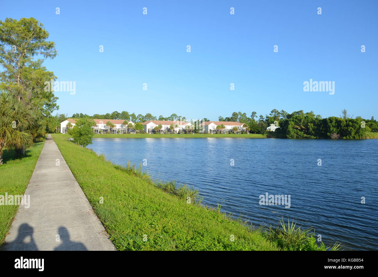Great view of lake in Naples,Florida Stock Photo - Alamy