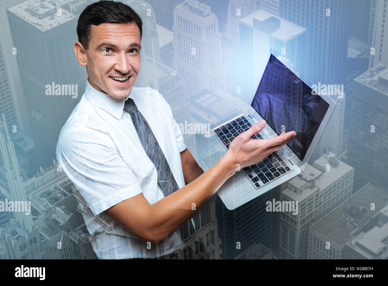 Positive male entrepreneur self hi-res stock photography and images - Alamy
